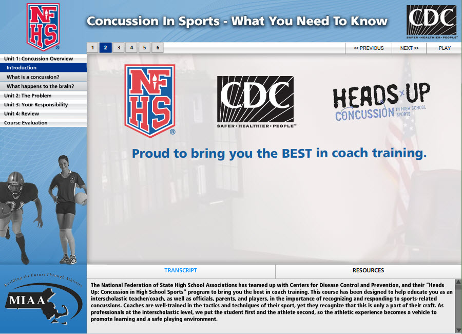 REQUIREMENT: Renew Certification – Concussions in Sports: What You Need ...